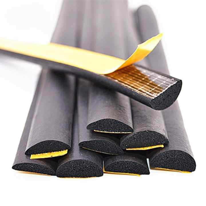 Self-adhesive EPDM Foam Seals - D-Type Gaskets for Doors