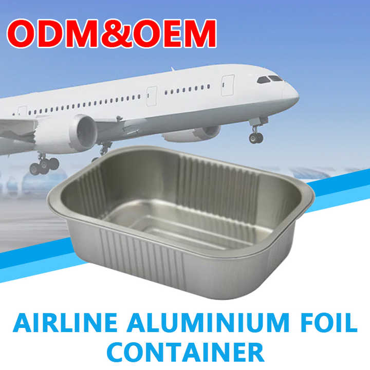 550ml square aluminum foil box food-grade thickened aviation aluminum ...