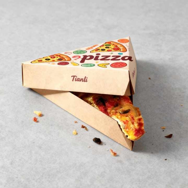 Customized Digital Printing Triangle Pizza Box for Takeout Food Box ...