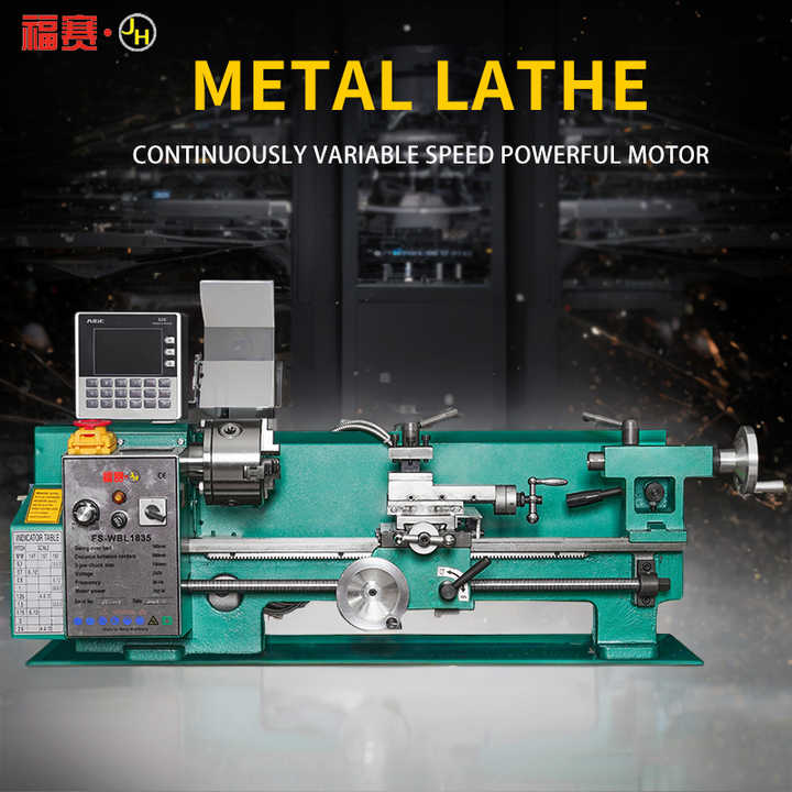750W Fusai FS-WBL1835 Mini Metal Lathe - High Productivity