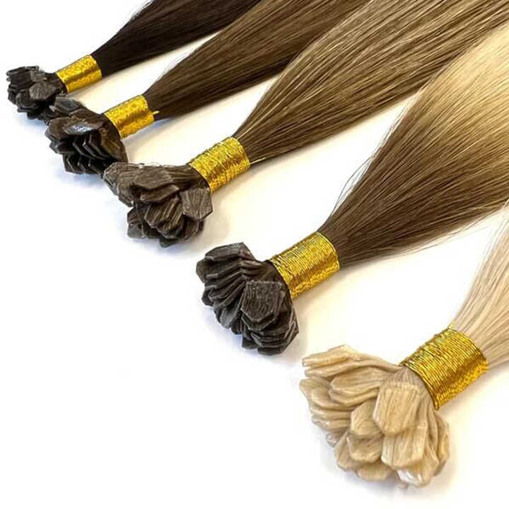 Highest Quality Keratin V Tip Hair Extensions Pre-bonded 100% Cuticle ...