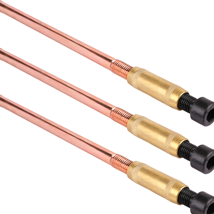 Made High Strength Earth Grounding Bonding Rod Solid Copper Connector ...