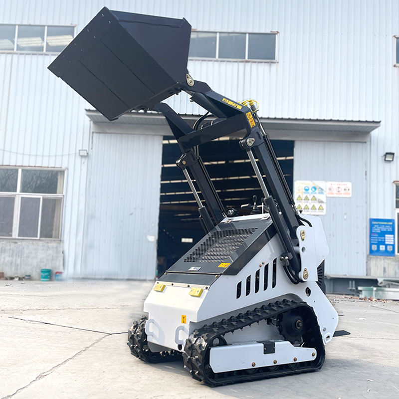 Engine Powered Mini Skid Steer Loader With Log Grapple Attachment EPA ...