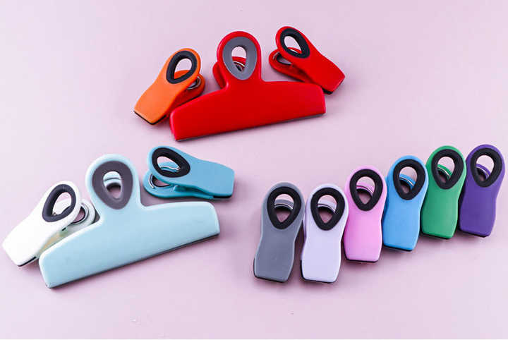 Bag Clips with Magnet and Chip Clips & Wide Bag Clips for Food Storage ...