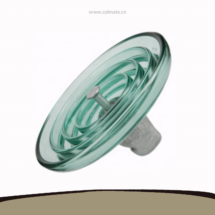 100kN Toughened Glass Insulator LXP-100 Tension Glass Disc Insulator ...