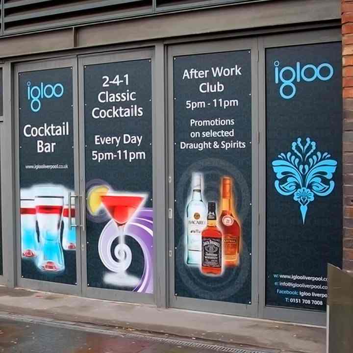 Storefront Vinyl Window Graphic Wraps, Advertising Sticker Signs Window ...