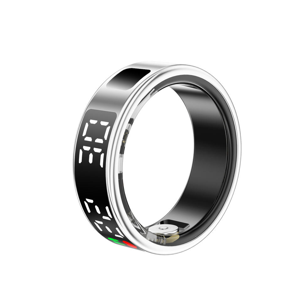 SR08 Smart Ring Touch Screen Heart Rate Tracker for Android IOS Step ...
