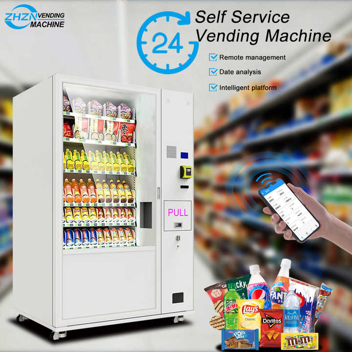 Germany Vending Machine with Age Verification Drinks and Snacks Vending ...