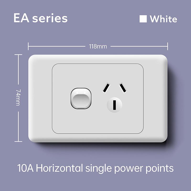 Professional Factory Australian Standard 10A Horizontal Switch Socket ...