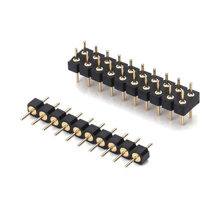 Single Row 1.27mm Pitch H2.2mm Machined Pin Header 2-40 Pin Right Angle ...