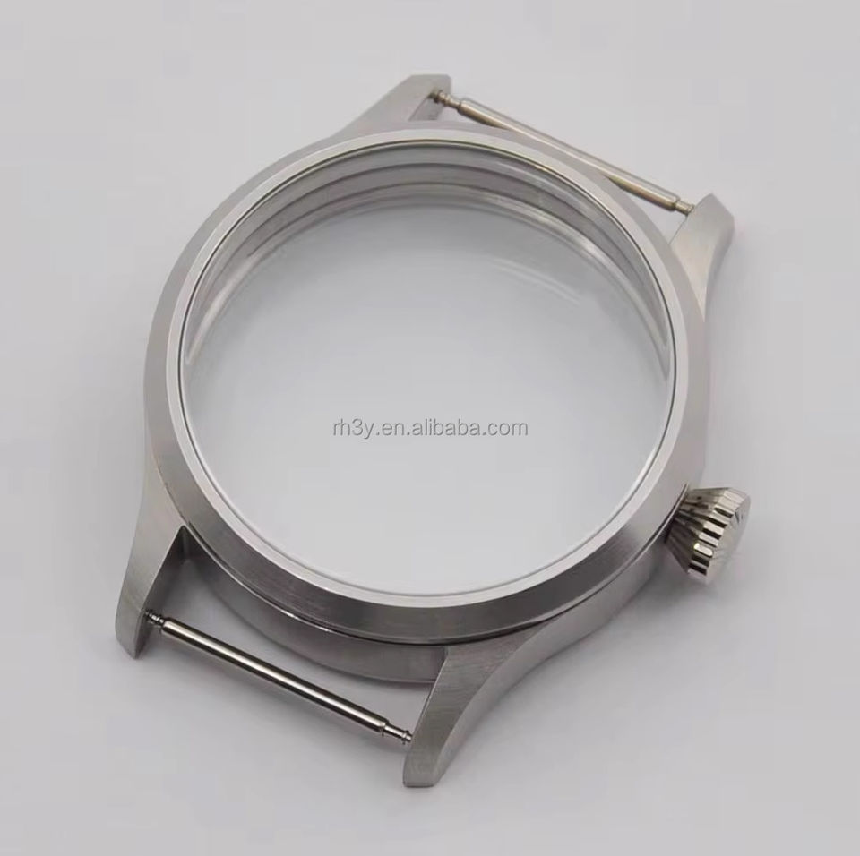 42mm Stainless Steel Pilot Watch Case with Sapphire Crystal Light ...