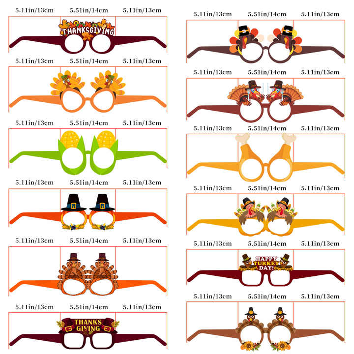 Thanksgiving Paper Glasses Party Suppliers Paper Glasses Thanksgiving ...