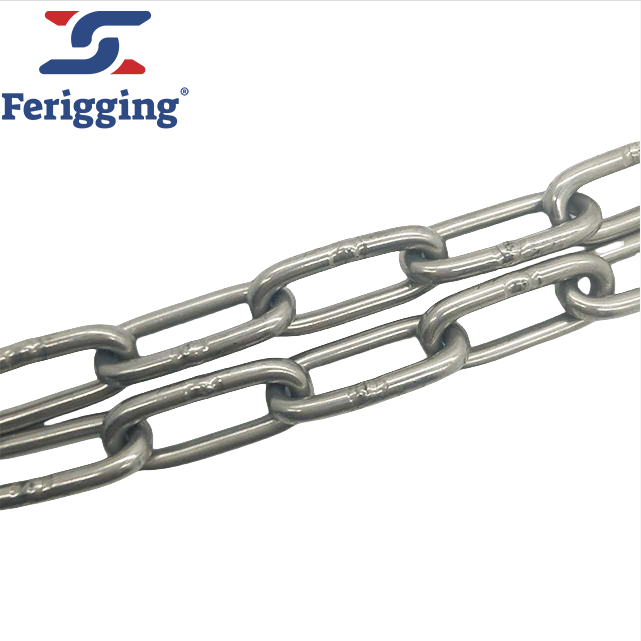 Customized Stainless Steel 304/316 DIN763 Standard Long Link Chain for ...