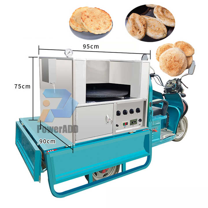 Automatic Arabic Bread Gas Rotary Oven - Poweradd Bakery