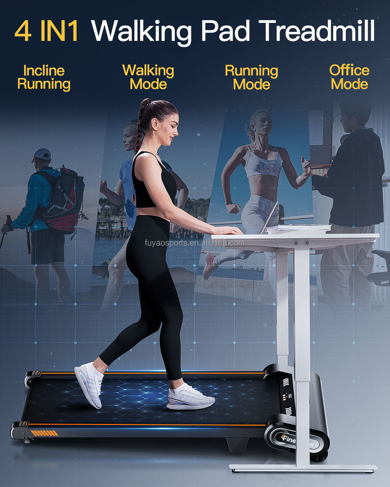 Desk Walking Pad Treadmill - Portable & Efficient Exercise