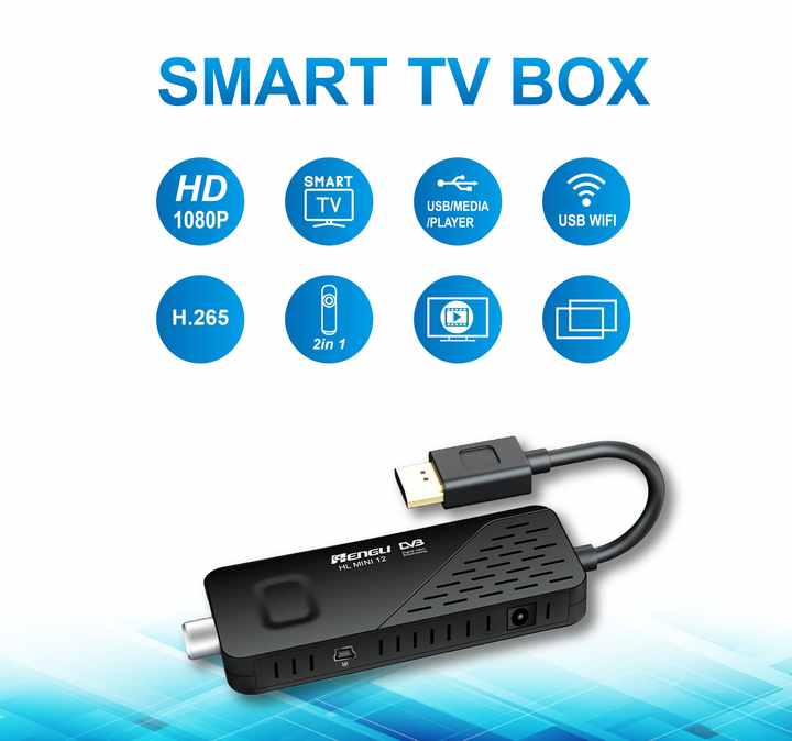 Innovative Design DVBT2 Decoder HEVC H.265 DVBT2 Set Top Box Mini Dongle HD Decoder DVB T2 Set ...