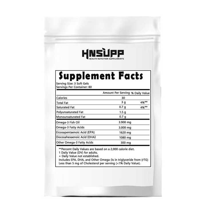 OEM Rapid Release 1000mg Fish Oil Softgel Capsules Lemon Flavored Rich in EPA DHA 300 Capsules ...