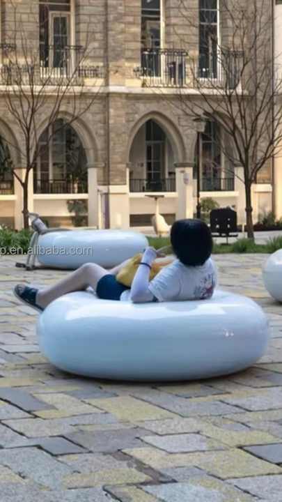 Modern Fiberglass Public Seats Outdoor Plaza Special-shaped Rest ...