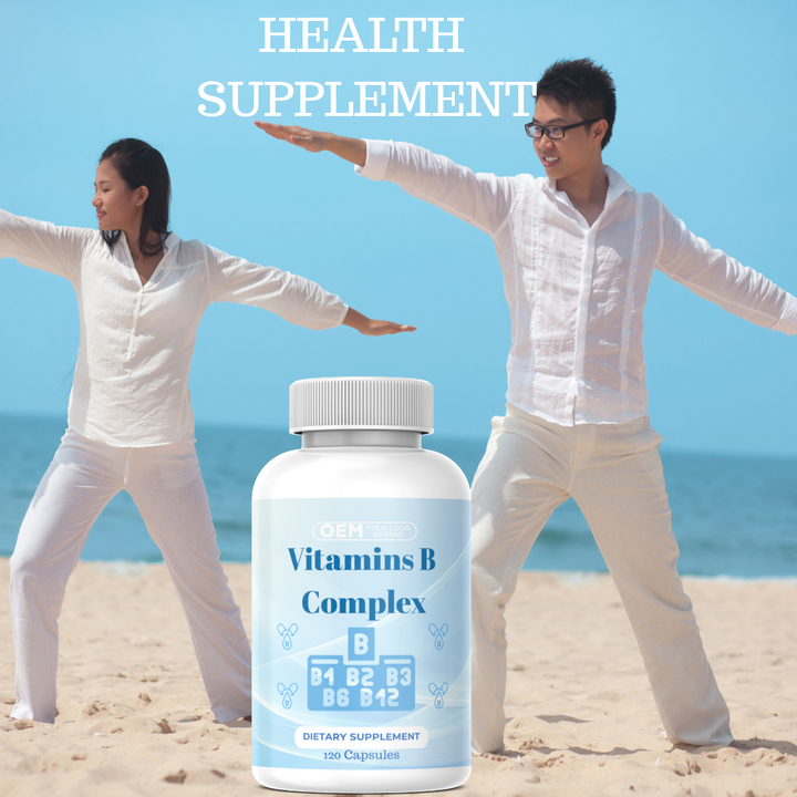 OEM Vitamin B Complex Capsules Health Supplement Vitamin B6 B12 B 9 ...