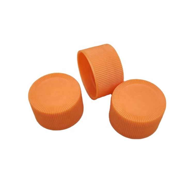 28mm PP Plastic Twist Top Screw Bottle Cap Closure Ribbed Plastic Foam Seal Common Use Food ...