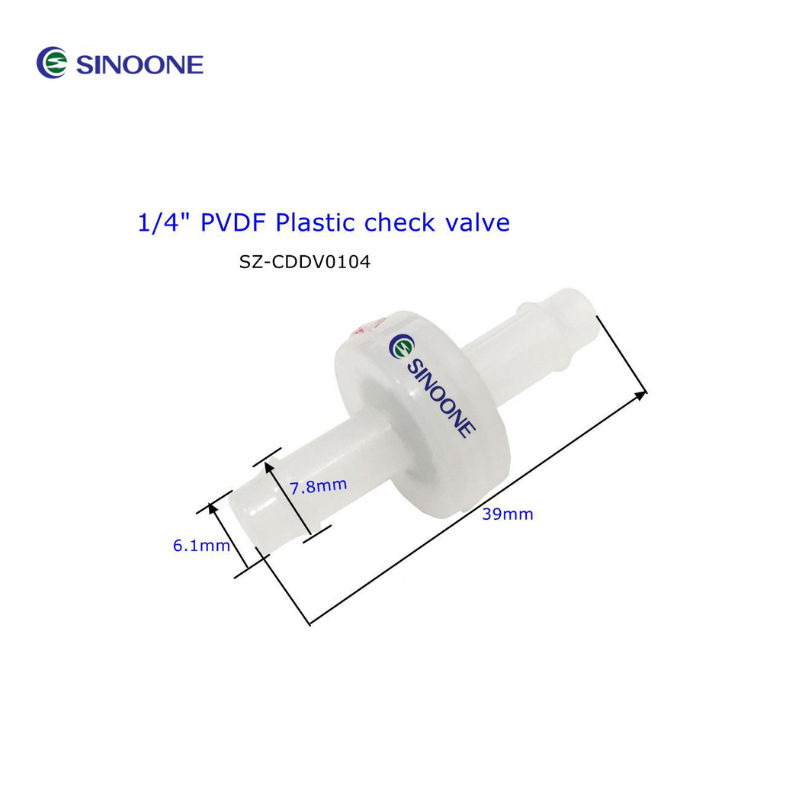 Sinoone PVDF Diaphragm Check Valve One Way Push Fit Straight Quick ...