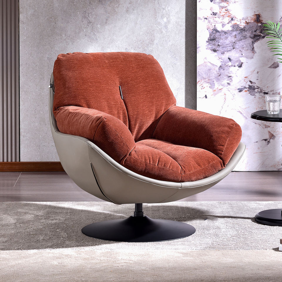 Modern Luxury Rotating Single Sofa Chair Lounge Chair Lazy Recliner ...