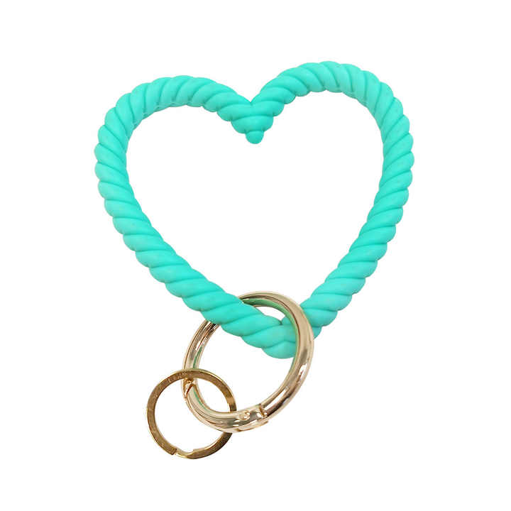 2025 New Style Anti-Loss Sports Silicone Bracelet Keychain Heart-Shaped ...