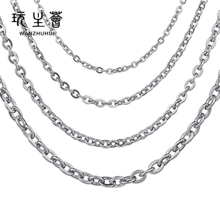 Long O Chain Necklace Jewelry Gold Wholesale Metal Stainless Steel Customized for Women Men 1.2 1.6