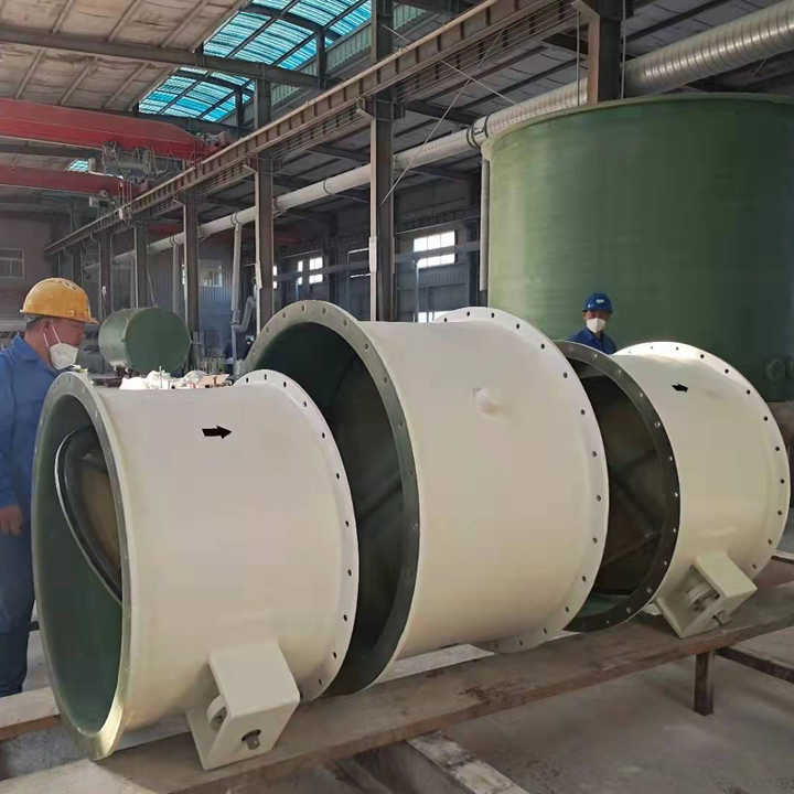 FRP Butterfly Damper - Manual Air Valve for HVAC Control