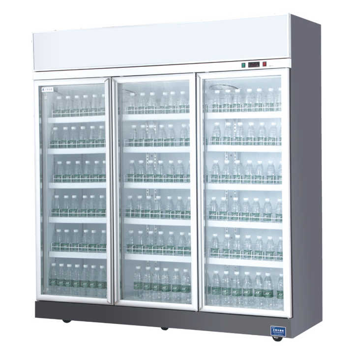 Vertical Display Freezer for Beverages - Efficient Cooling