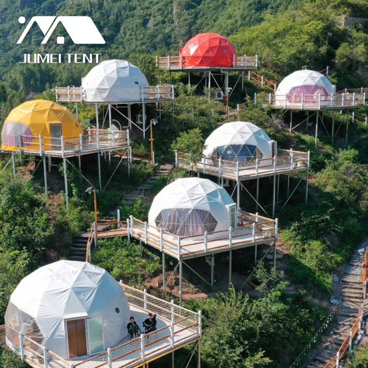 Japan Large Luxury White Geodesic Dome House for Sale