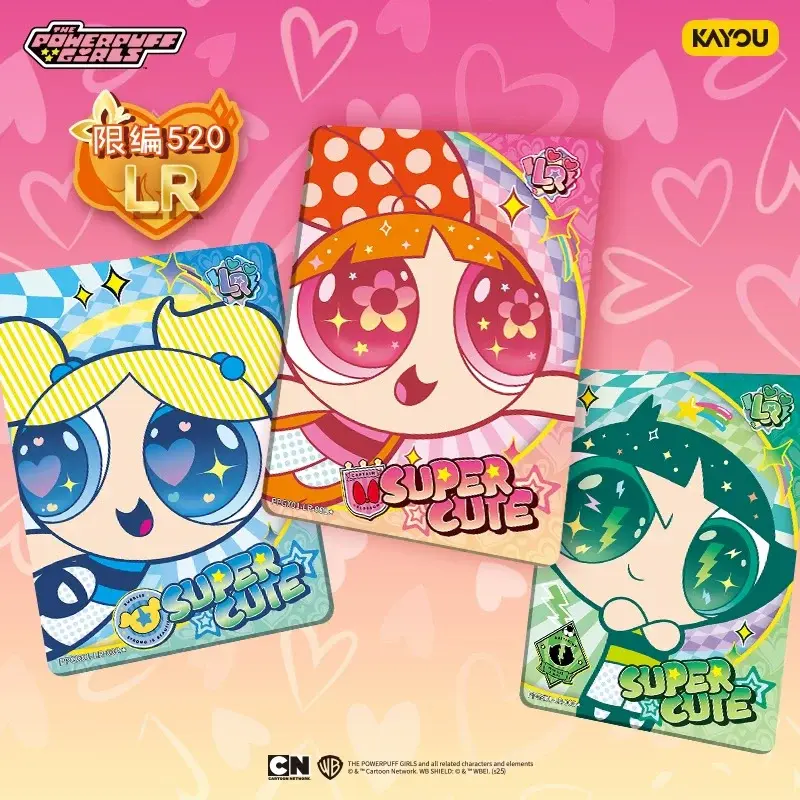 POWERPUFF GIRLS Blind Box Collectible Card Game Anime Character Cute ...