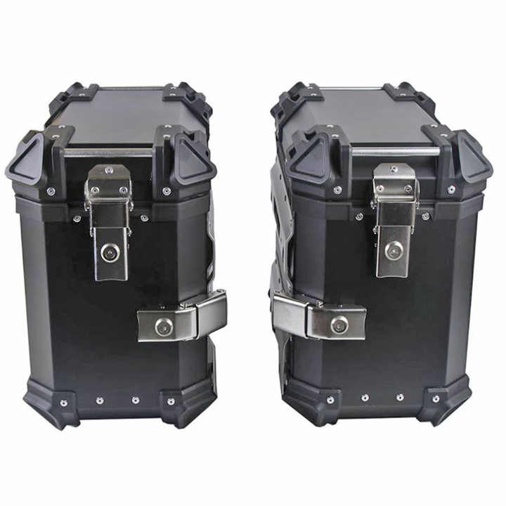 Universal Trunks Aluminum 38L Side Boxes for Motorcycle Waterproof ...