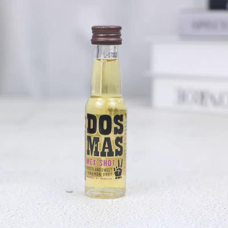 Mini Sample Glass Bottles for Alcoholic Beverages Juice Drinks Liquor ...