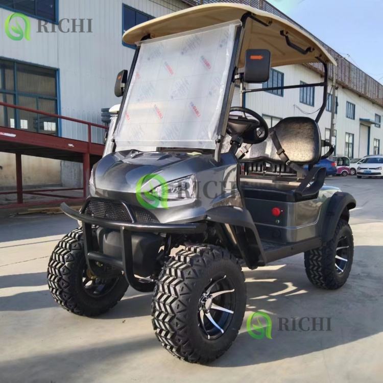 4 Wheel Electric Solar Panel Golf Cart Cheap off Road Lithium Battery ...