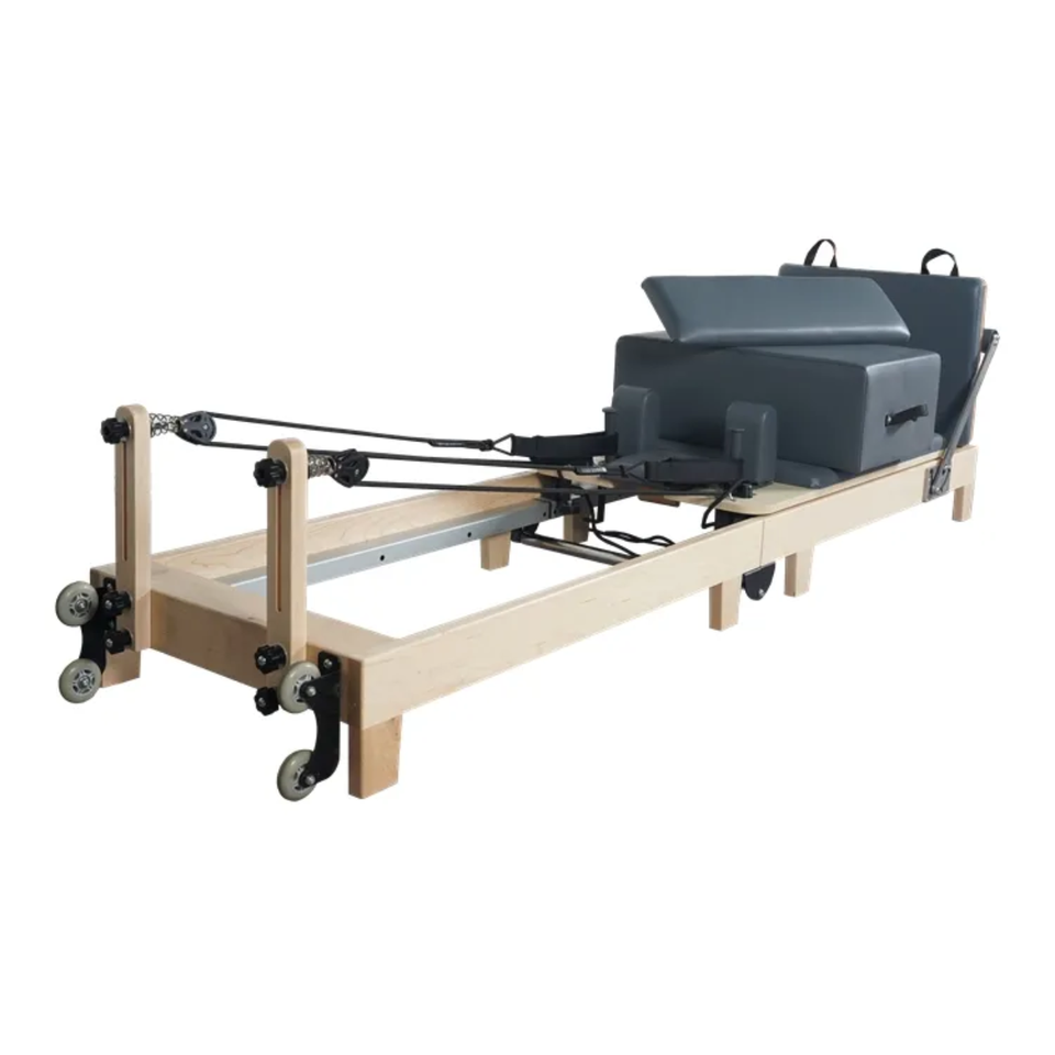 Maple Wood Portable Folding Pilates Core Bed Reformer with Eco-Friendly ...