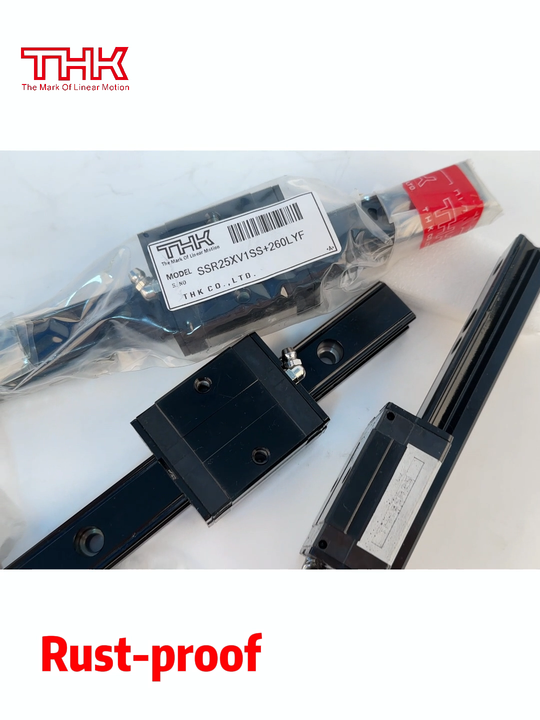 High Precision Linear Guides - Rust-Proof Black Chrome Plated TH K SSR25XV
