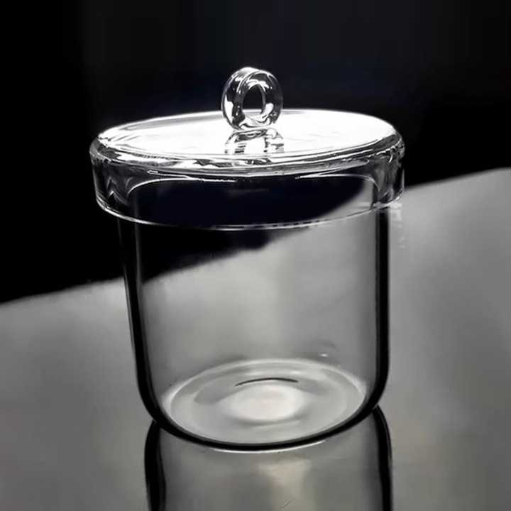 Quartz Glass Crucible with Cover - High Temperature Resistant