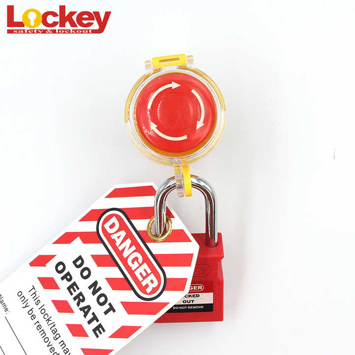 Lockey Transparent Emergency 22mm Switch Push Button Lockout Stop