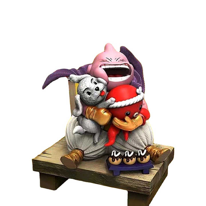 2025 High Quality DBZ Gourmet Octopus Braised Buu Car Decoration Model ...