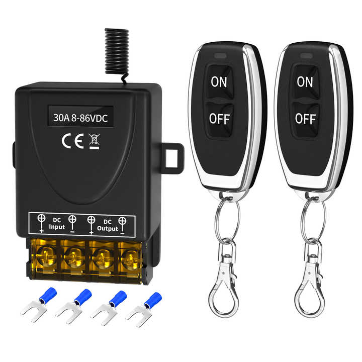 Wireless Remote Control Switch 30A Relay Switch 433Mhz RF Remote Switch ...