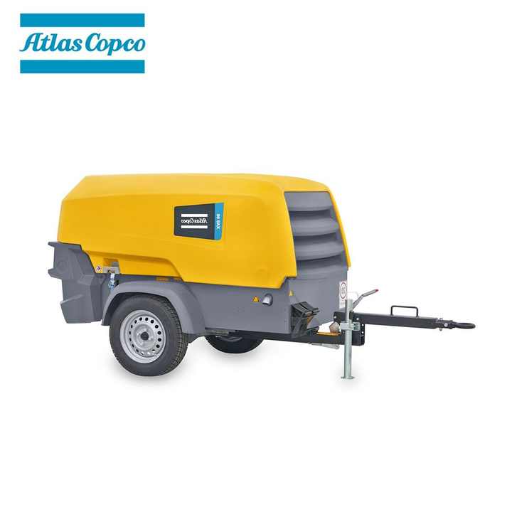 Atlas Copco XAS Trailer Mount Mobile Diesel Oil-Free High Pressure ...