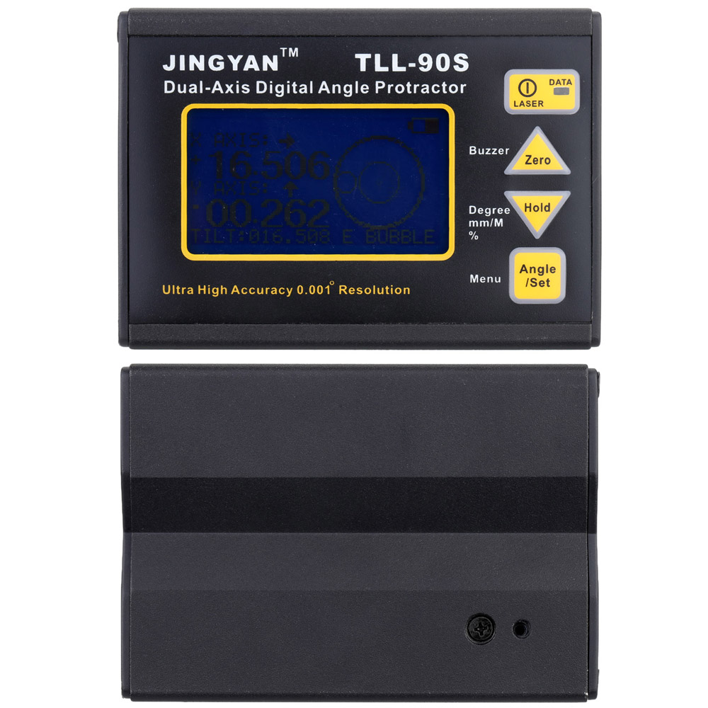 Digital Inclinometer with Laser - 360° Magnetic Leveling