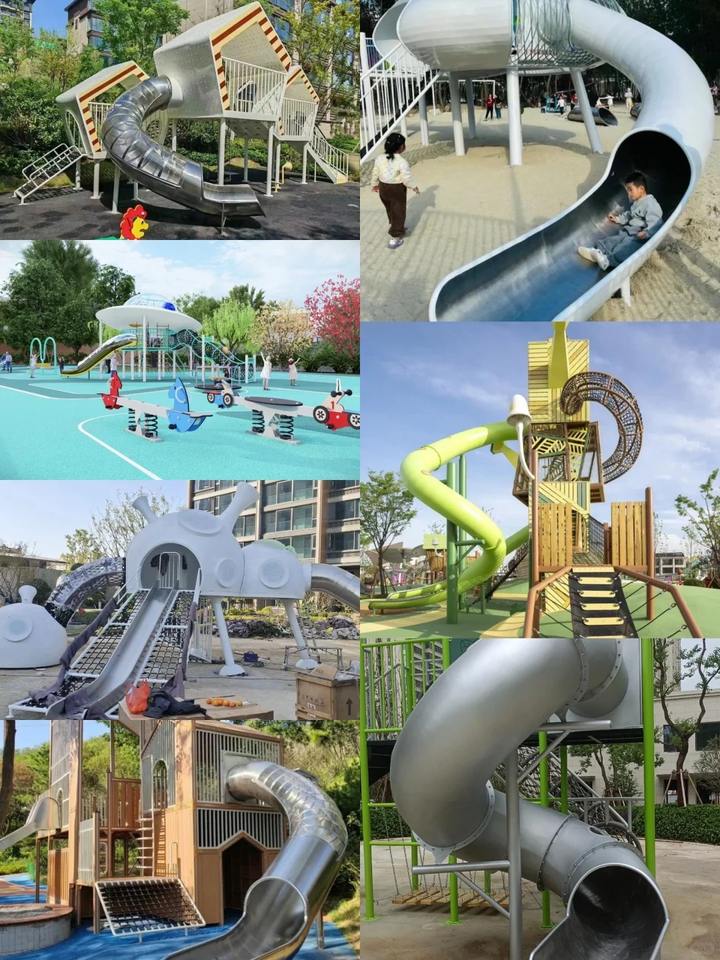 Premium Stainless Steel Playground Slide Customizable Outdoor Indoor ...