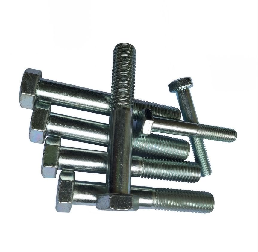 M10 DIN931 Carbon Steel Half Thread Bolts Grade 8 Zinc Plated Metric ...