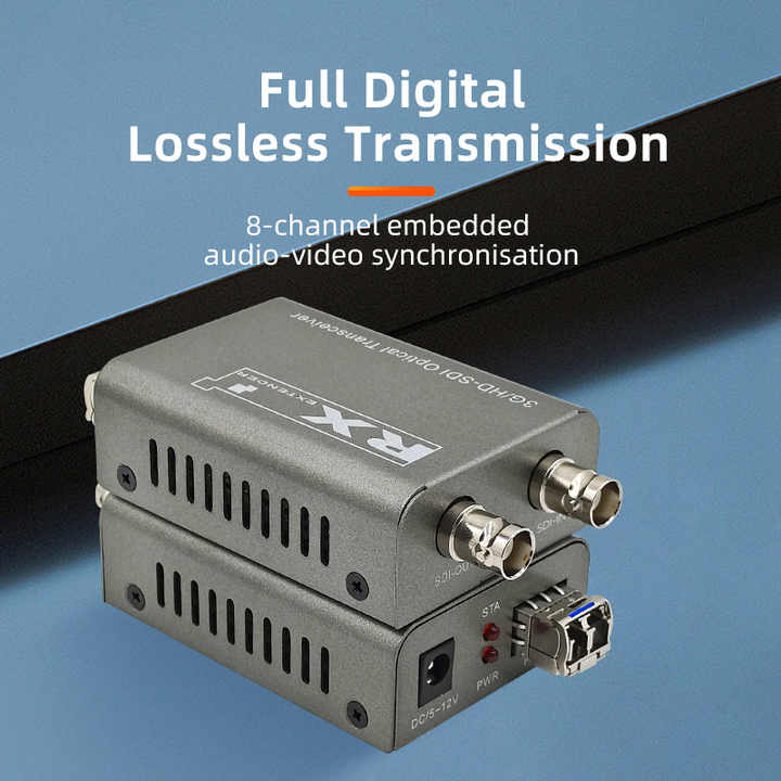 1 Channel Bi-directional 3G SDI over Fiber Extender up to 20km Lossless ...