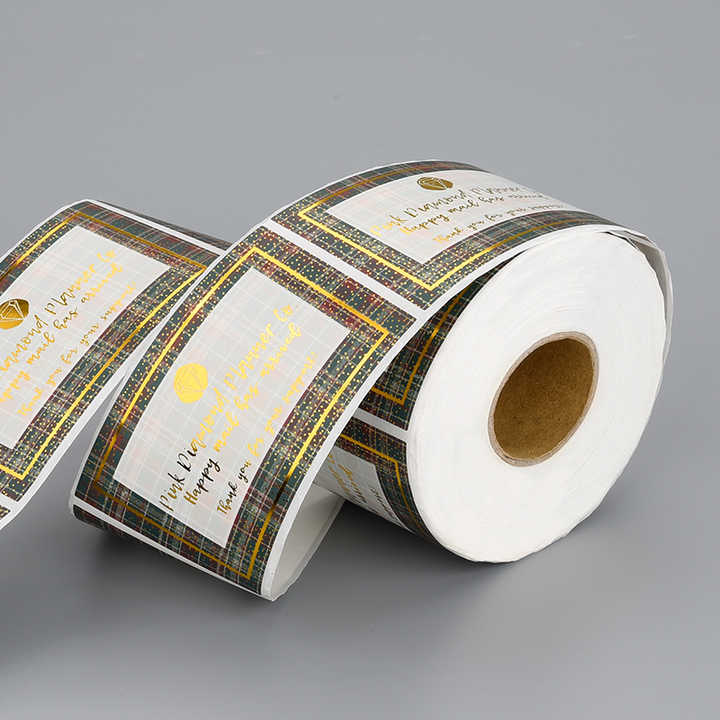 Custom Printed Roll Adhesive Gold Foil Labels for Cosmetics