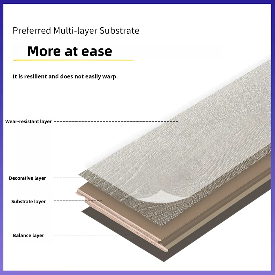 SPC Stone Plastic Flooring Wear-resistant Smoke-proof Anti-corrosion ...