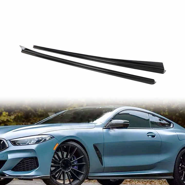 Carbon Fiber G14 G15 Side Skirts Extension for BMW 8 Series 840i M850i ...