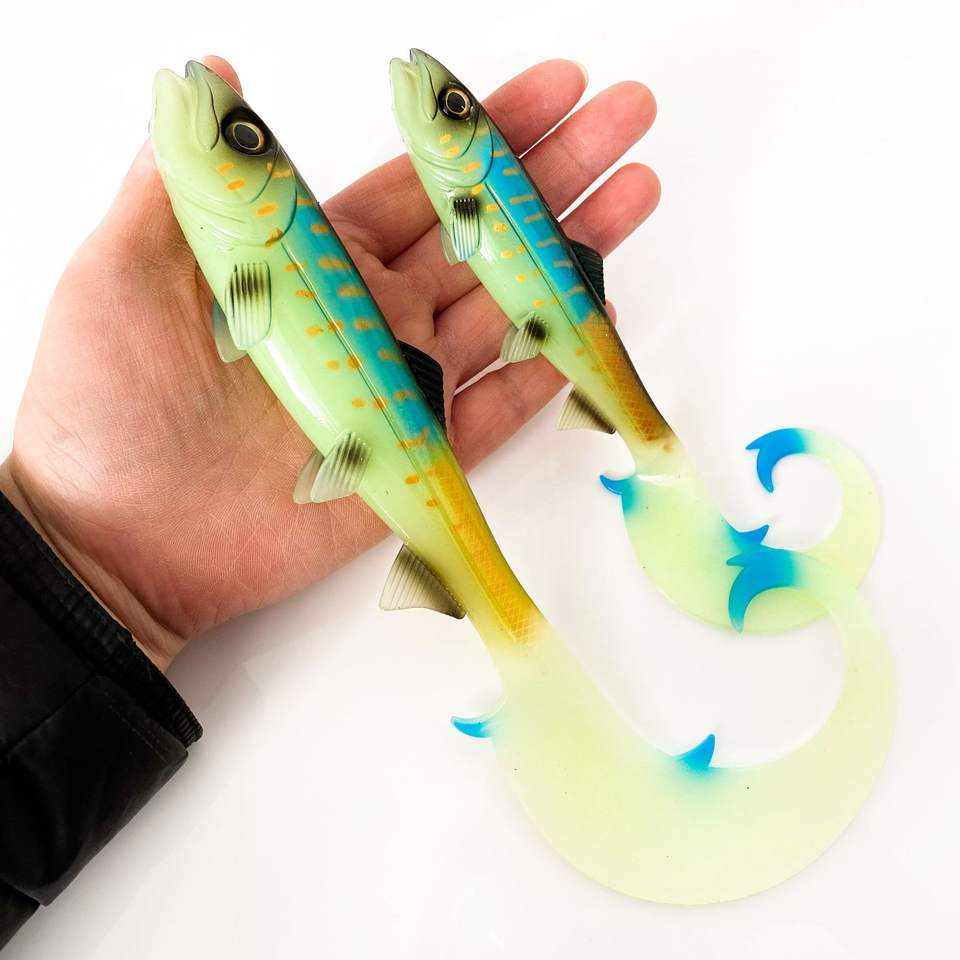 Long-tail Wavy-tail Pike Soft Lure 17cm 225cm Squid Game Merchandise ...